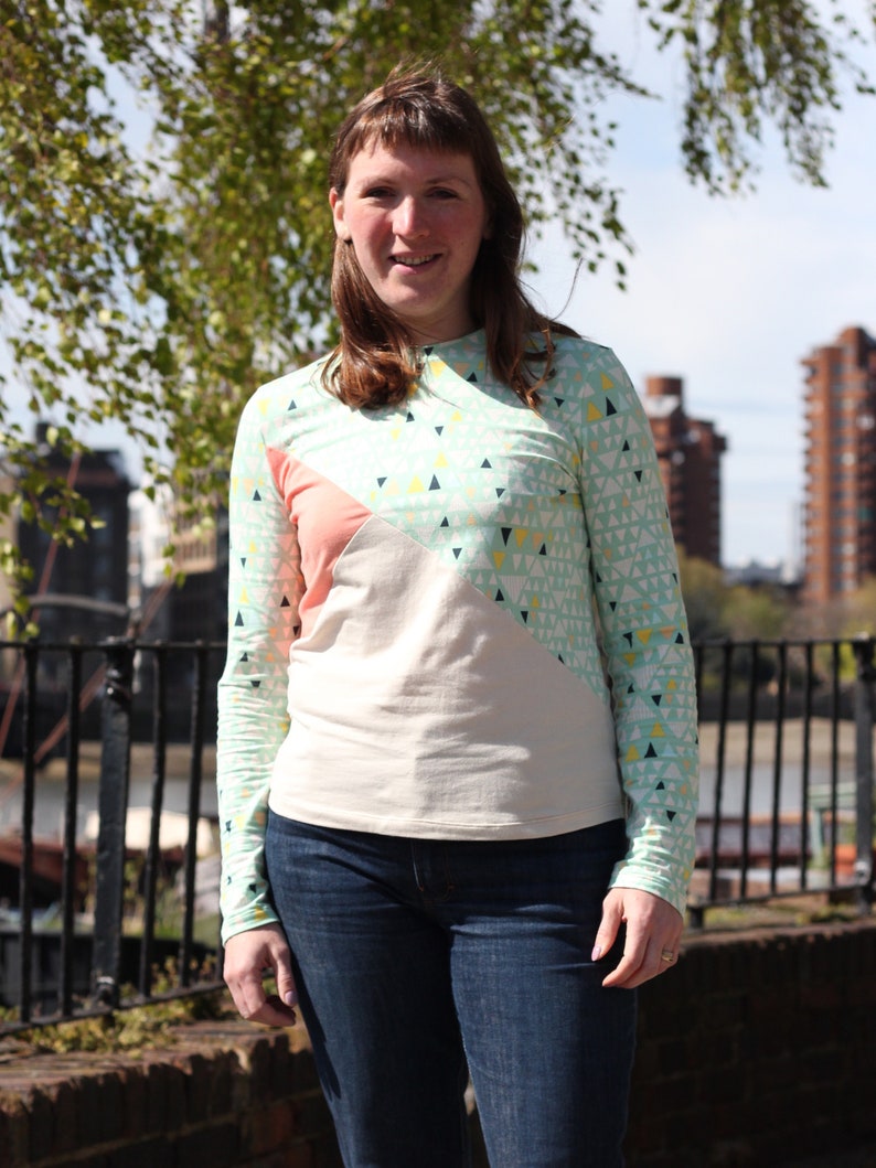 Tessellate Tee - PDF Sewing Pattern for Exercise or Casualwear With ...