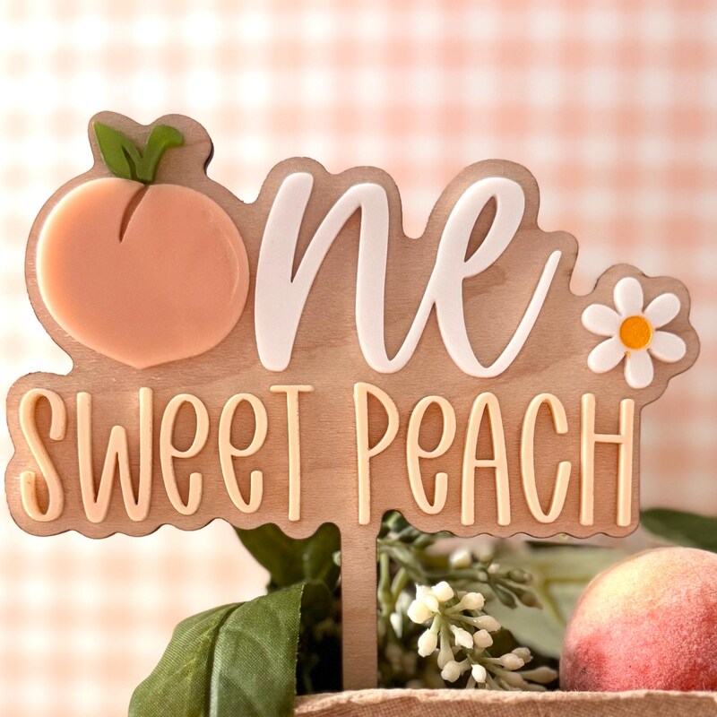 One Sweet Peach - Etsy