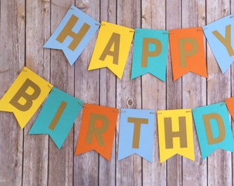 Aqua Orange Yellow - Etsy