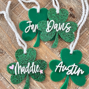 Shamrock St Patrick’s Day Name Tag / St Patrick’s Day Clover Name Tag ...