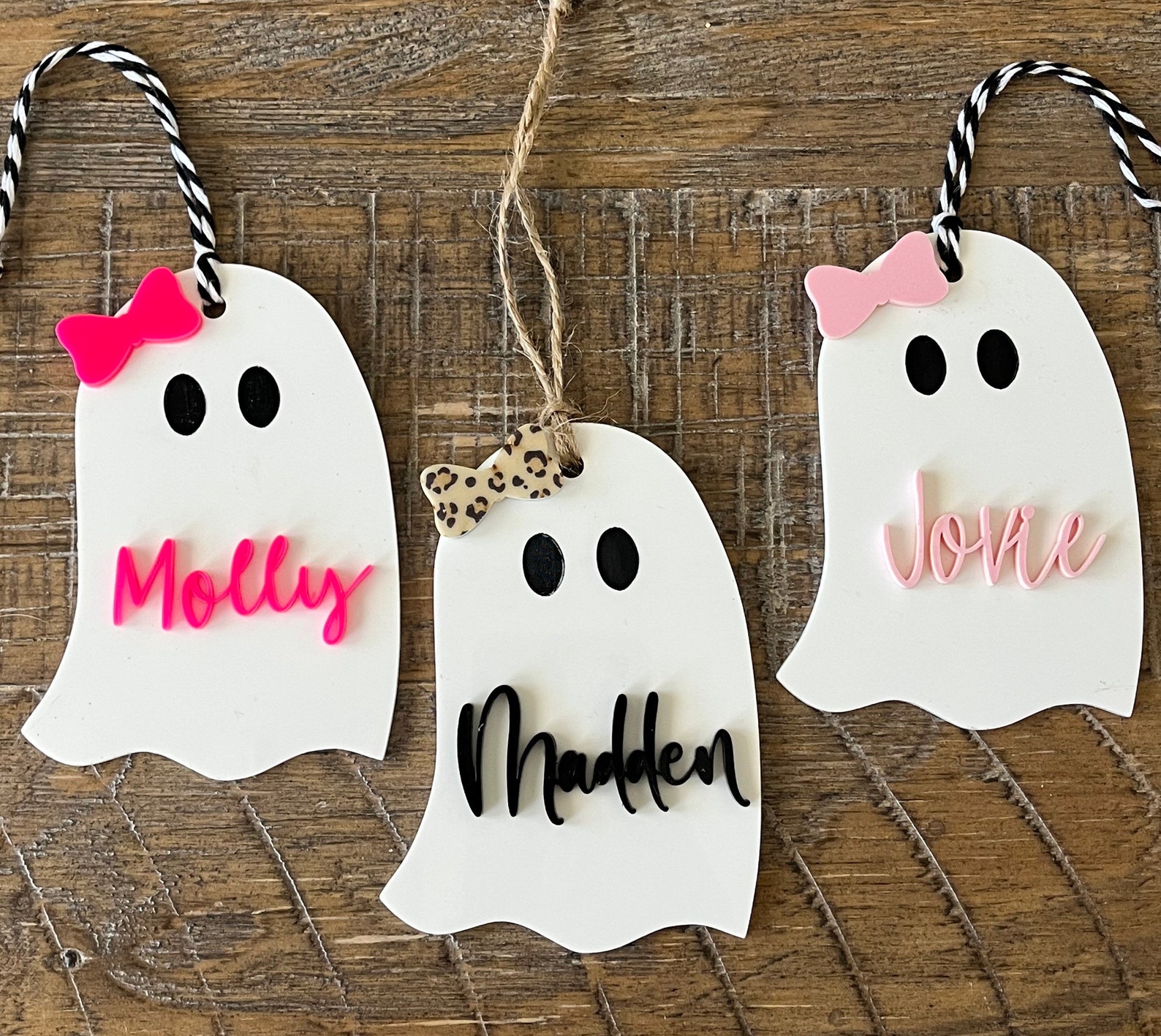 Boo Tags Personalized Ghost Tags Halloween Basket Tags - Etsy