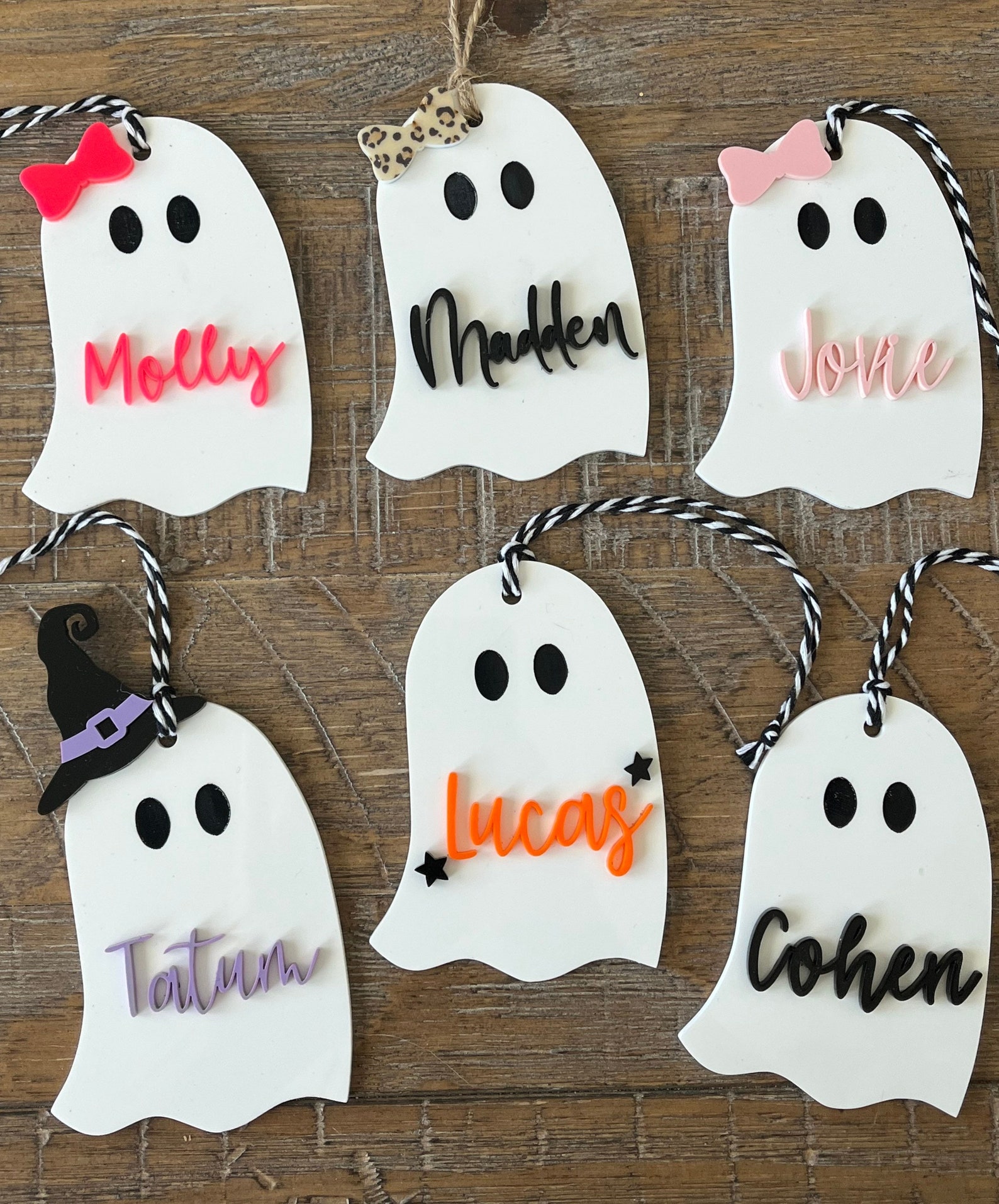 Boo Tags Personalized Ghost Tags Halloween Basket Tags - Etsy