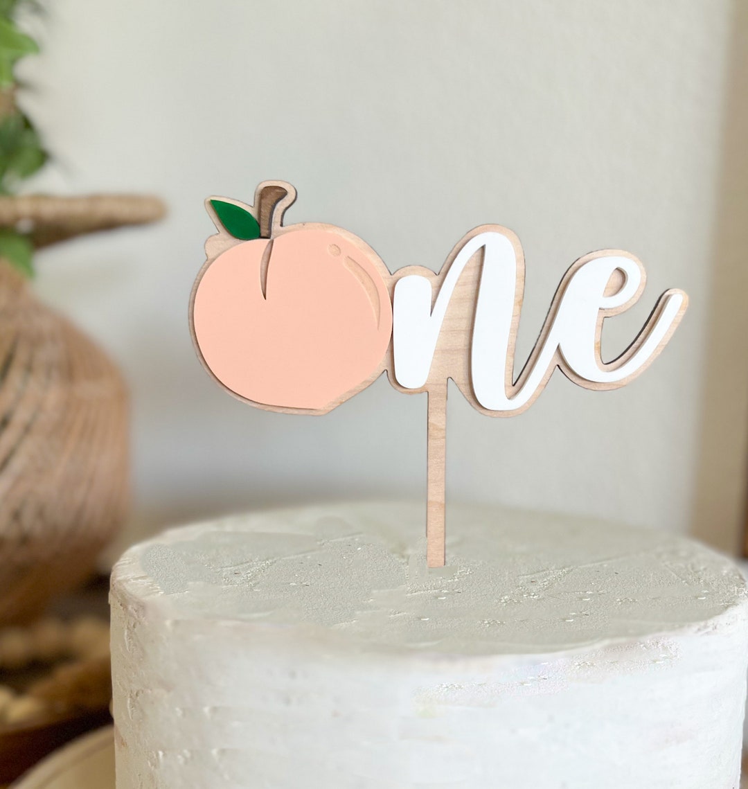 Peach Cake Topper | Peach First Birthday | One Sweet Peach Birthday ...