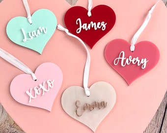 Heart Name Tag | Etsy