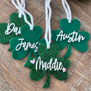 Shamrock St Patrick’s Day Name Tag / St Patrick’s Day Clover Name Tag ...