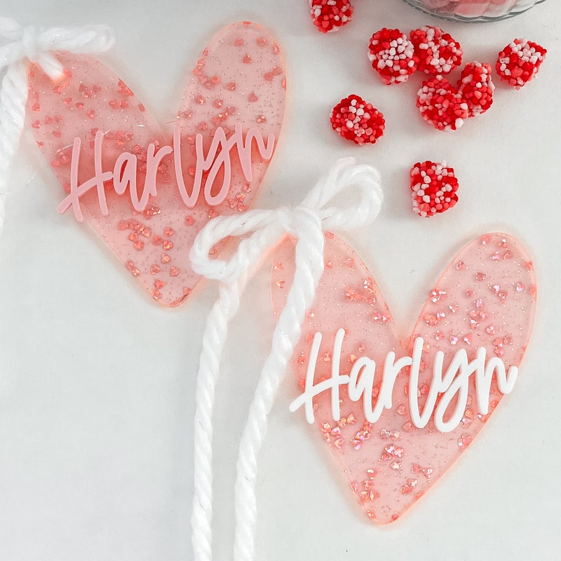 Heart Name Tag - Etsy