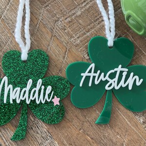 Shamrock St Patrick’s Day Name Tag / St Patrick’s Day Clover Name Tag ...