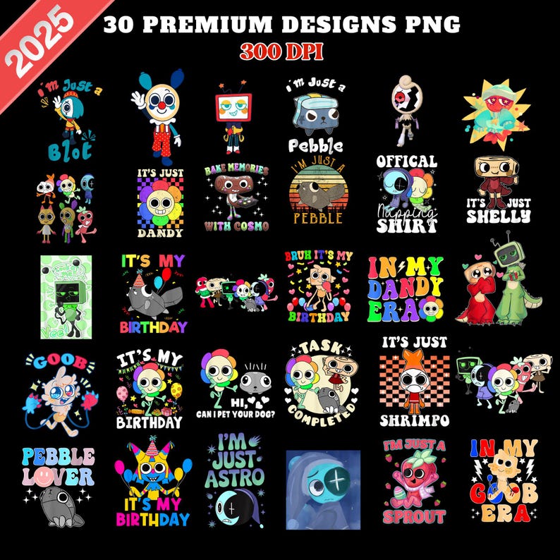 Dandy's World PNG Bundle: Funny Cartoon Graphics (digital Download) - Etsy