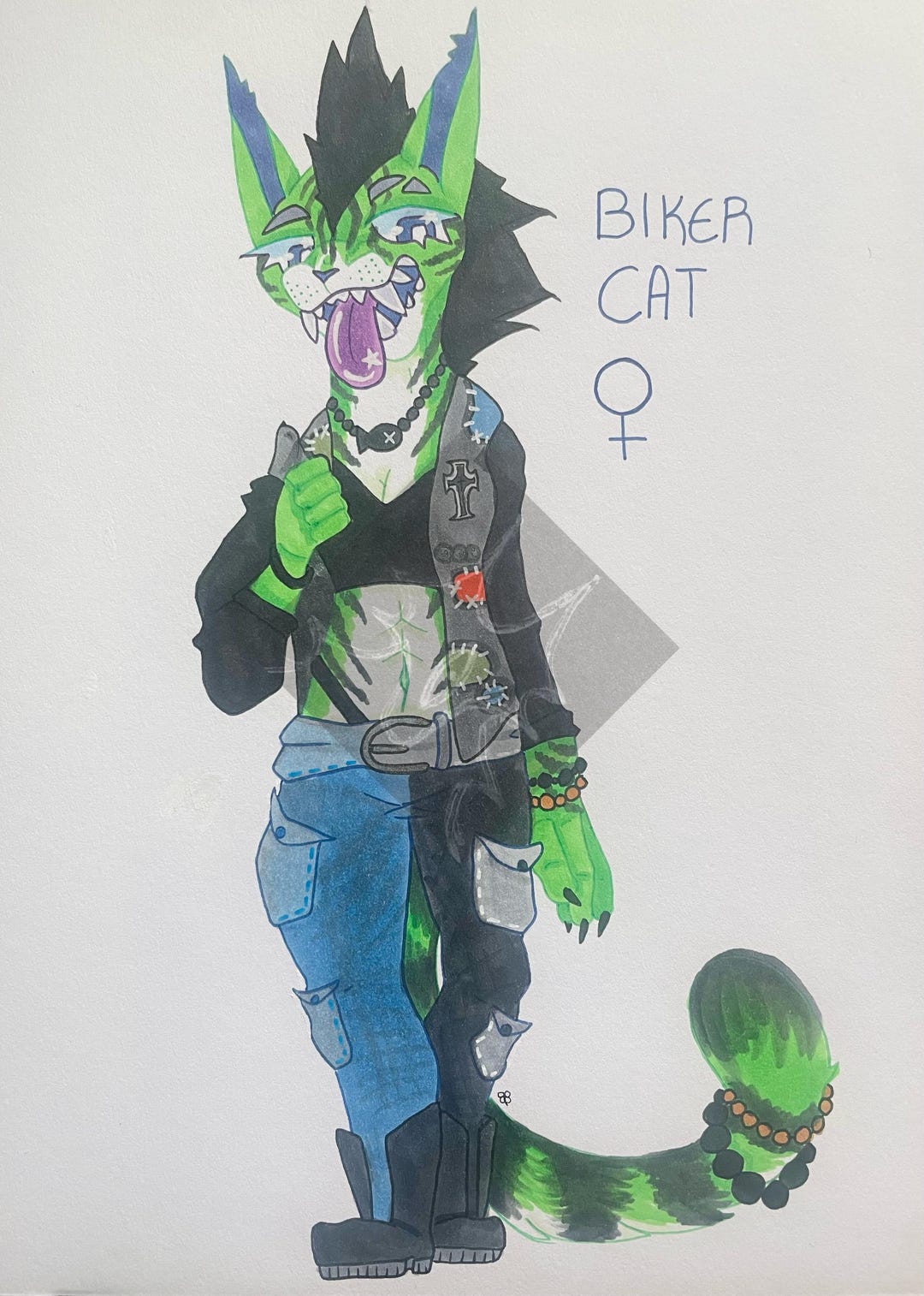 OC Adopt, Original Character, Furry Ref Sheet Animal Biker Motorcycle ...
