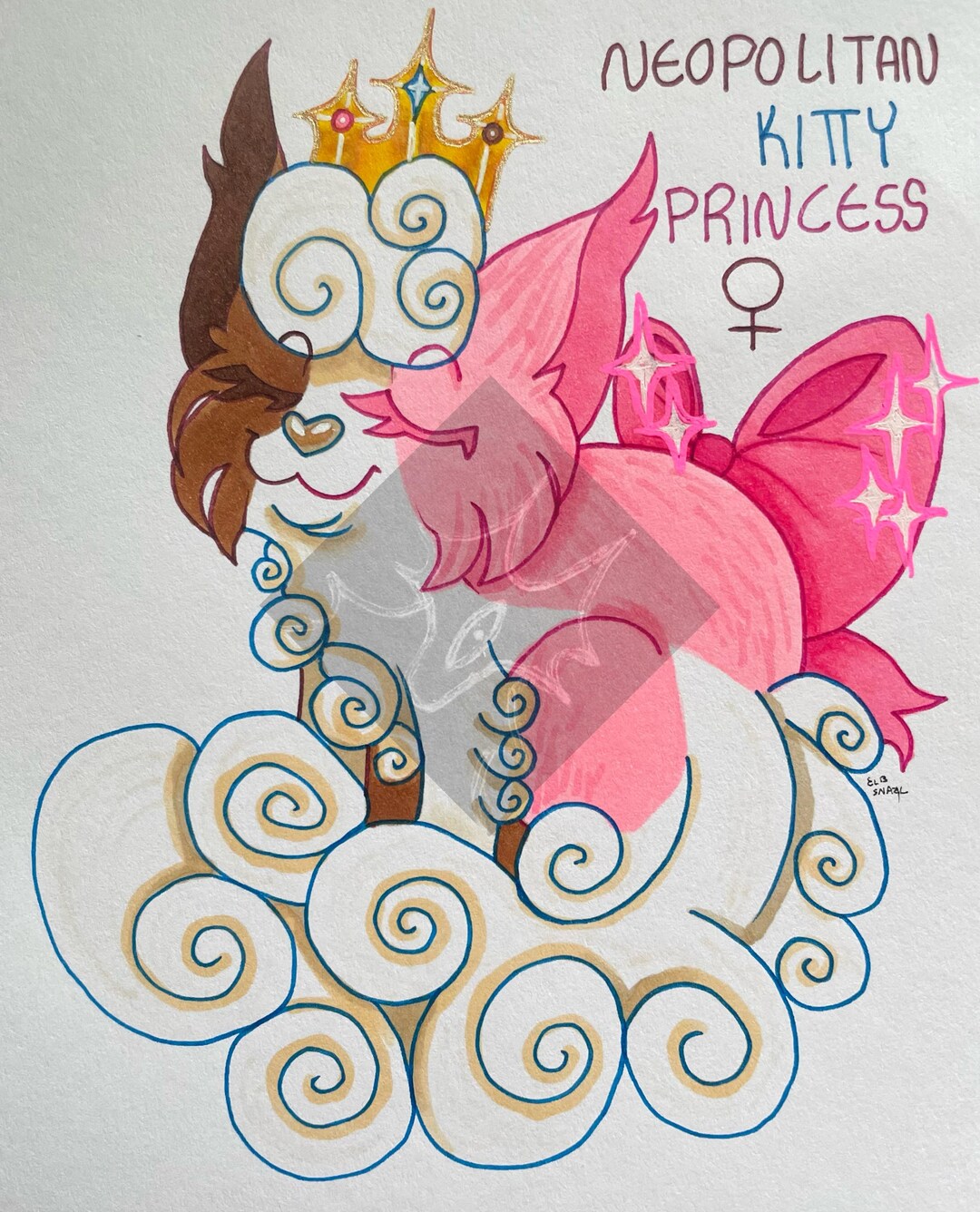 OC Adopt, Original Character, Furry Ref Sheet Neapolitan Kitty Princess ...