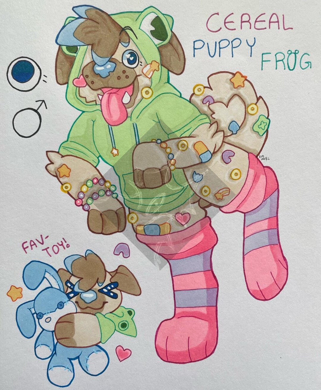 OC Adopt, Original Character, Furry Ref Sheet Animal Cereal Puppy Frog ...