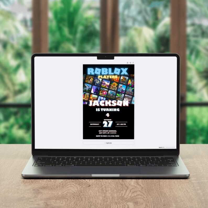 Roblox Invitation, Roblox Invite, Game Birthday, Roblox Boy Birthday ...