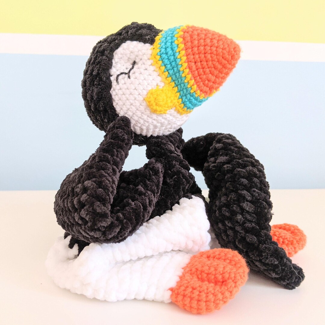 PDF Digital Puffin Crochet Pattern Instant PDF, Easy Amigurumi Bird ...