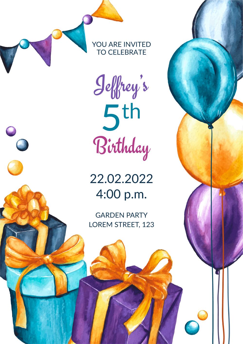 Birthday Invitation, Announcement Cards - Etsy