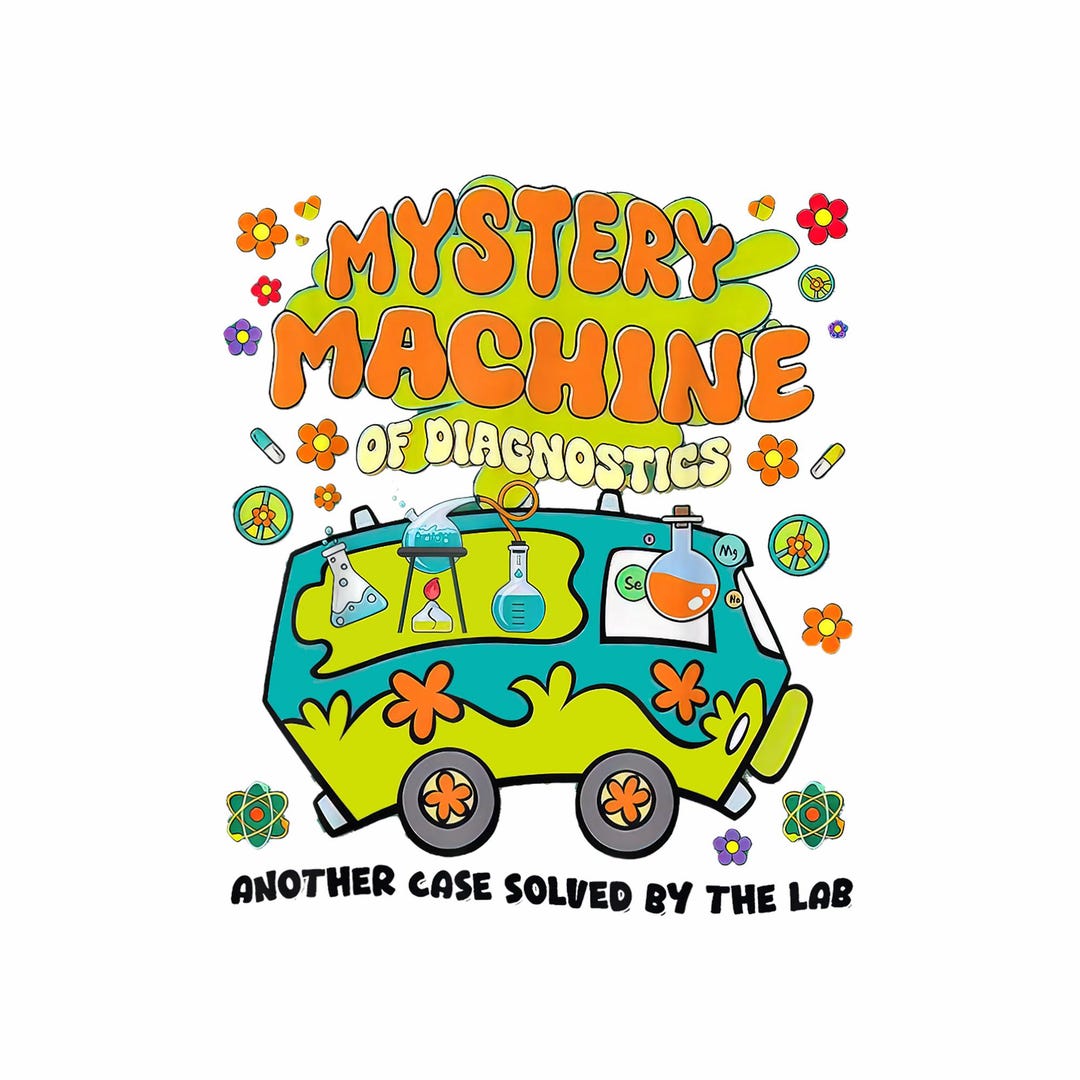 Lab Week 2025 Mystery Machine PNG, Laboratory Technician Png, Mystery ...