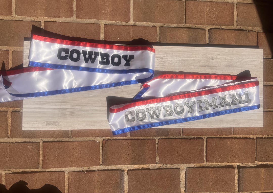 CUSTOM | Cowboy Cater Bling Sash - Etsy