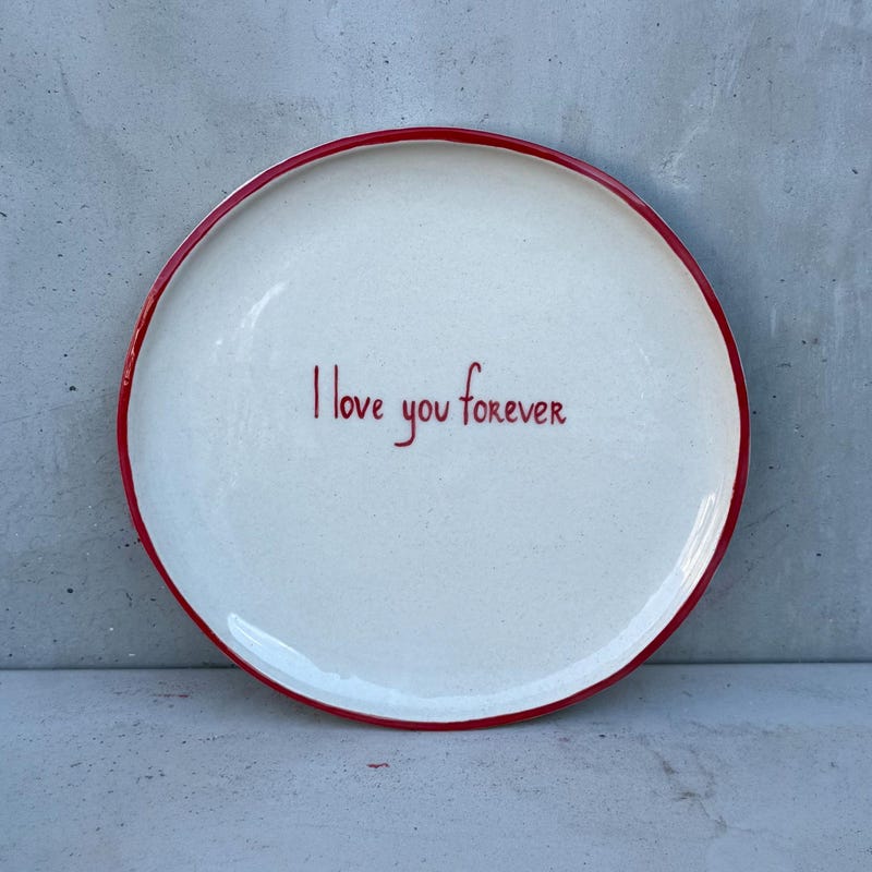Unique Stoneware Plate - Etsy