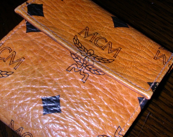 VINTAGE MCM MICHAEL CROMER MAJA LEATHER STAMPED WALLET COIN PURSE - Etsy