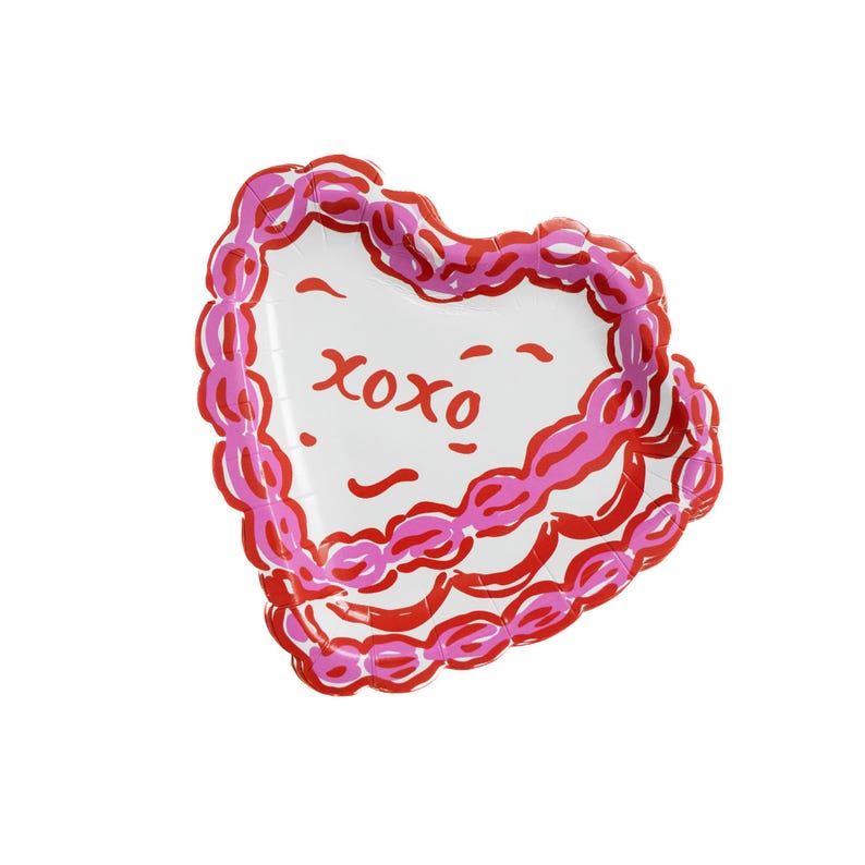 XOXO Heart Cake Plates | Valentine's Party, Galentine's & Girls ...