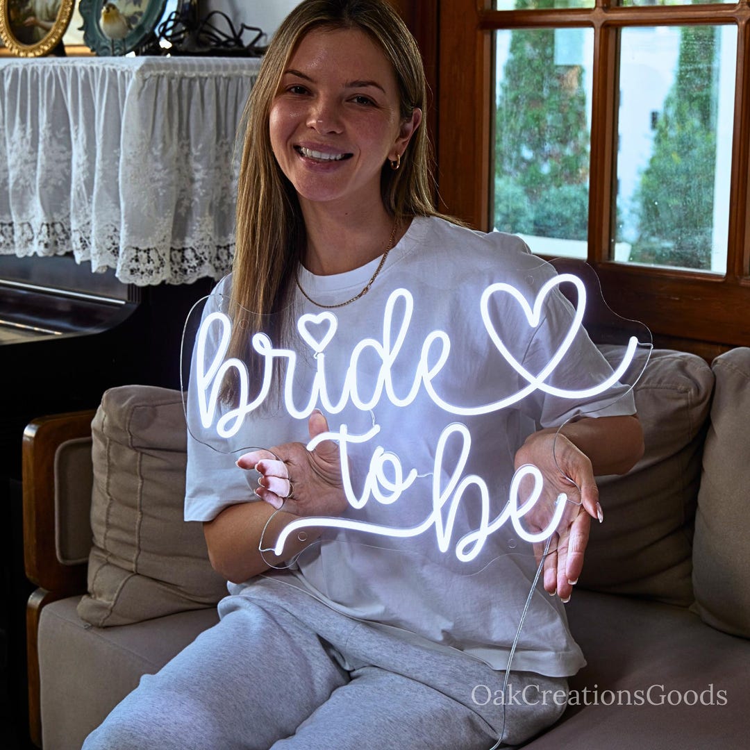 Custom Bride to Be LED Neon Sign: Wedding Party Decor W/ Dimmer - Etsy