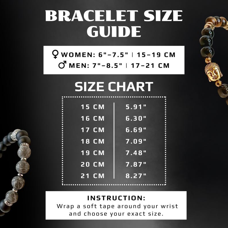 Dragon Vein Agate Black Onyx Bracelet – Unisex Protection Crystal ...