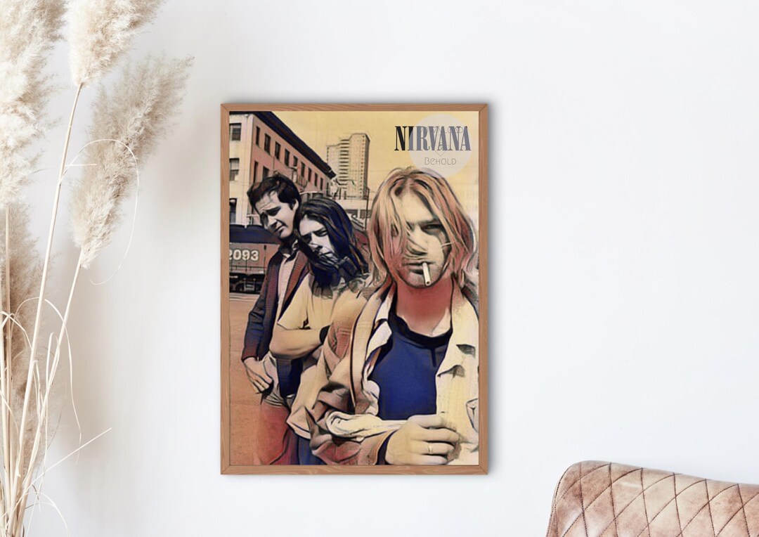 Nirvana Printable Poster, Kurt Cobain, Retro Music, Music Art,dave ...