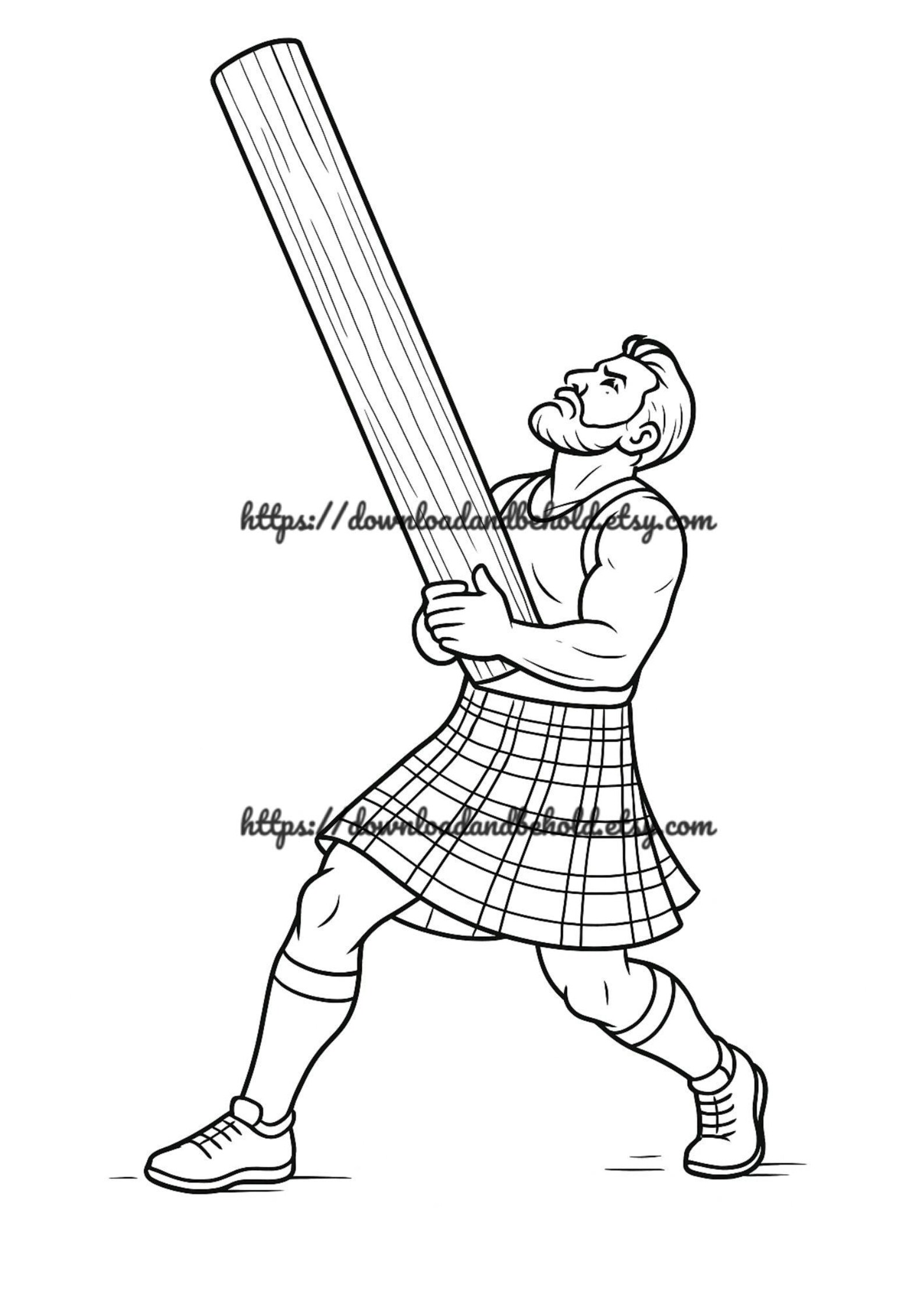Printable Scottish Colouring Book, Digital Download, Highland Cows ...