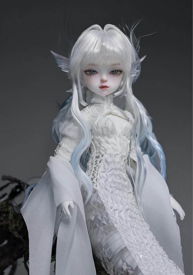 Virelai D Anime Bjd Doll 1/6 Fullset Pale Twin Half-monster Long Scaly ...