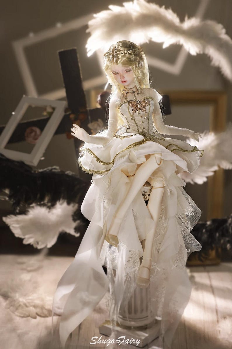 BID 1/4 Celestial Oracle BJD Dolls Removable Magnetic Wings & Ears ...