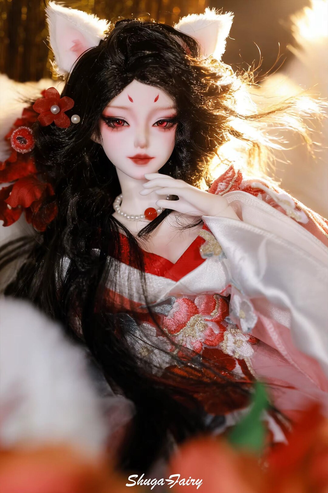 Yiran B 1/4 BJD Fullset Smiling Mouth Chinese Mythological Fox MSD ...
