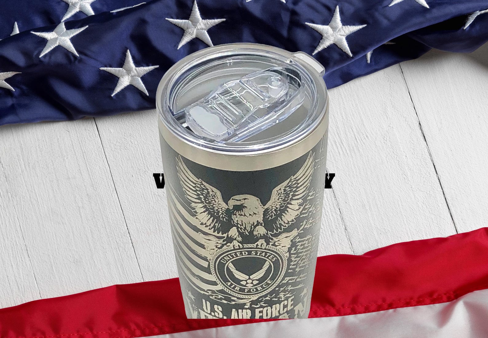 Personalized Navy Veteran Yeti Tumbler / 20oz Custom Laser Engraved ...
