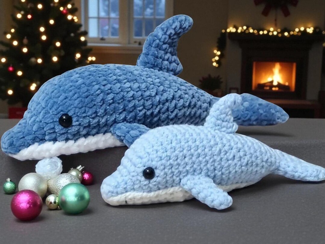 Dolphin Crochet Pattern, Amigurumi Sea Animal PDF, Cute Ocean Toy ...