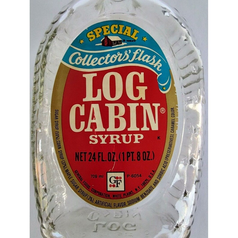 Log Cabin Syrup Bicentennial Flask Mt Rushmore Bottle With Original Lid ...