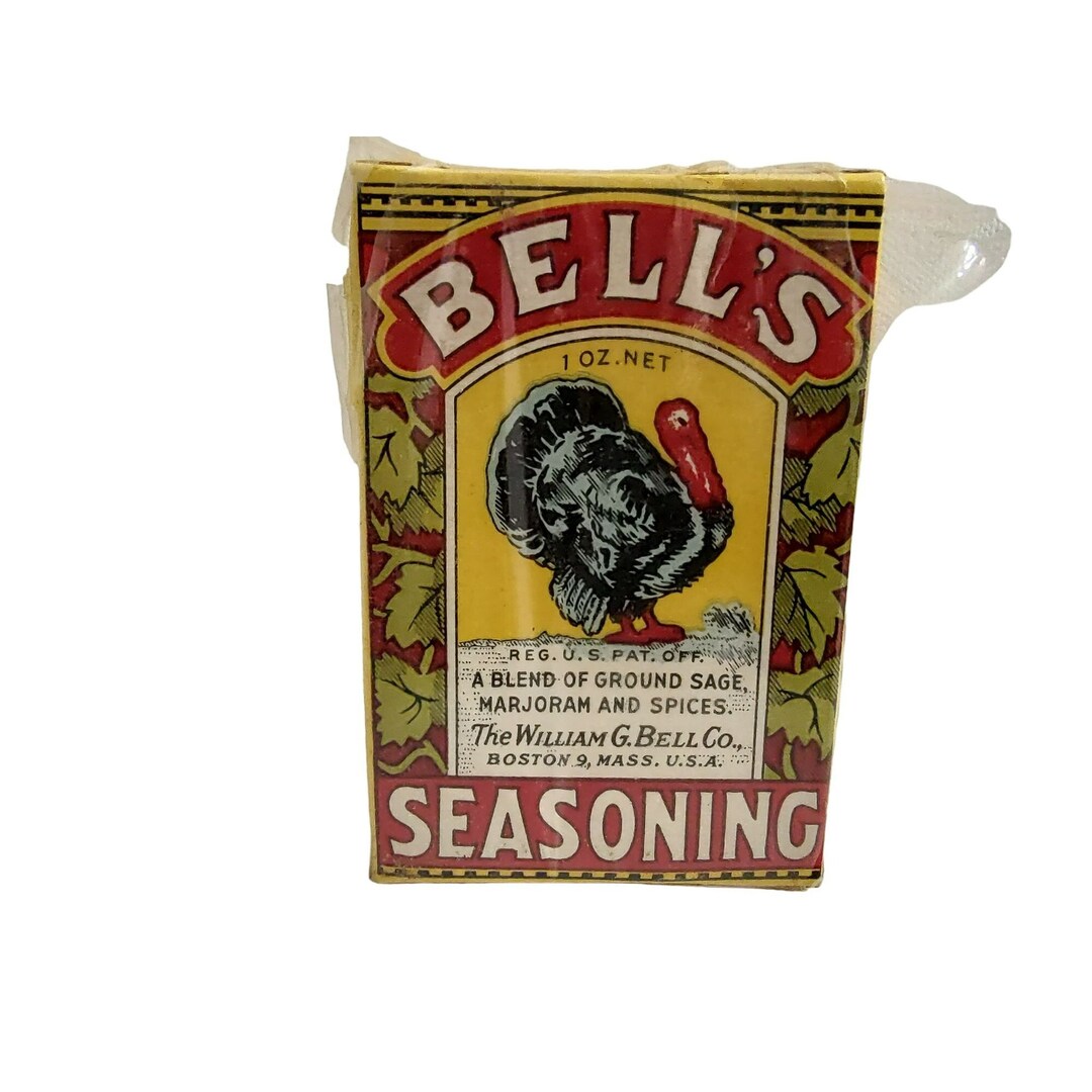 Bells Spiced Seasoning Spice Box NOS for Display Only Turkey on Front ...