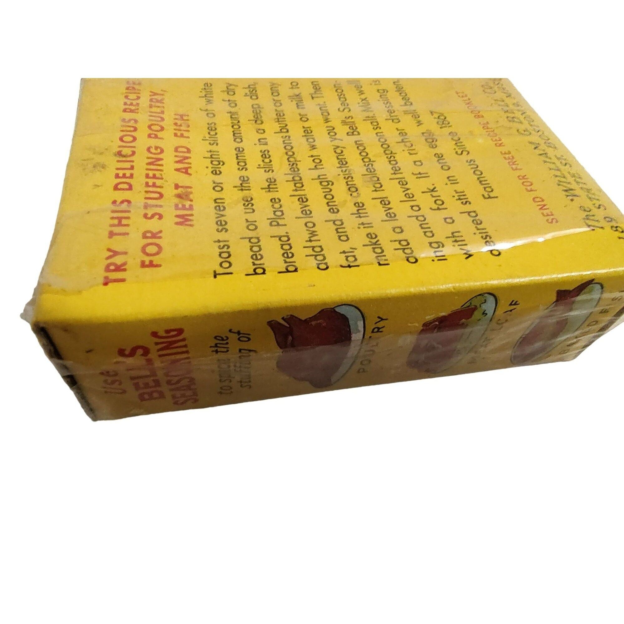Bells Spiced Seasoning Spice Box NOS for Display Only Turkey on Front ...