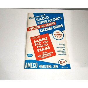 1975 Commerical Radio Operators License Guide Practice Exams Martin ...