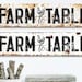Farm to Table Modern Farmhouse Decor Distressed Farm Sign Large Rustic ...