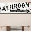 PERSONALIZED Custom Powder Room Sign Bathroom Family Name and Co Sign ...