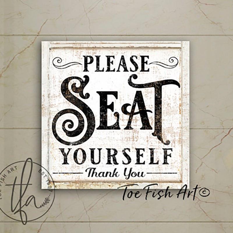 Clean the Seat Signs - Etsy