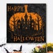 Halloween Sign Pumpkin Sign Industrial Halloween Decor Creepy Rustic ...