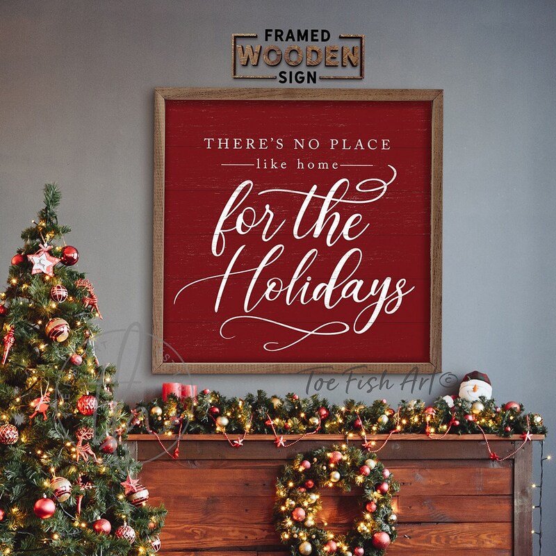 Home for the Holidays Sign - Etsy