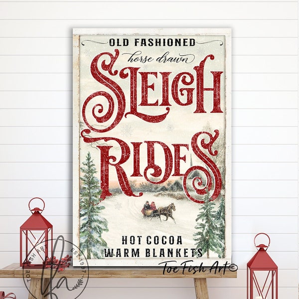 Sleigh Ride Sign - Etsy