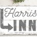 Vintage Inn Sign Family Name Sign Last Name Established Signs | Etsy