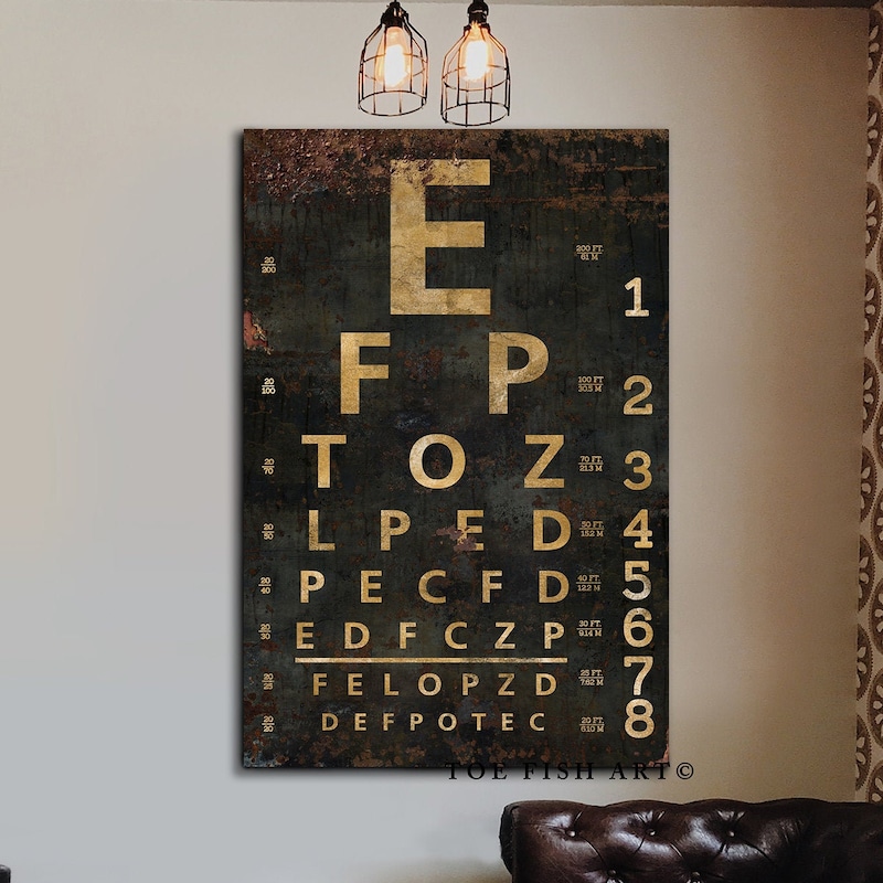 Vintage Eye Chart - Etsy