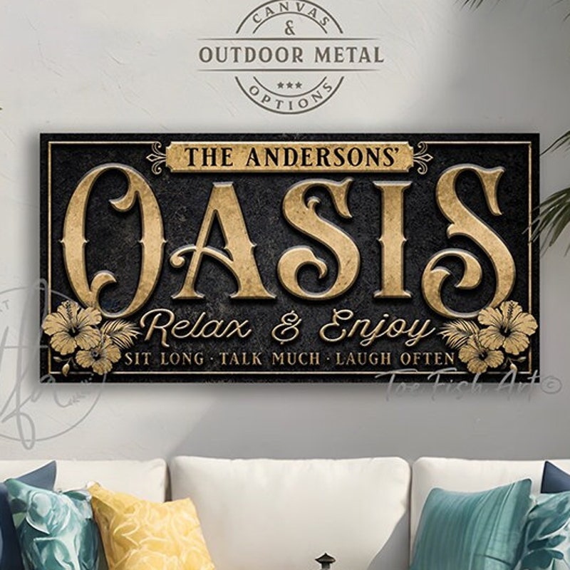 Oasis Sign - Etsy