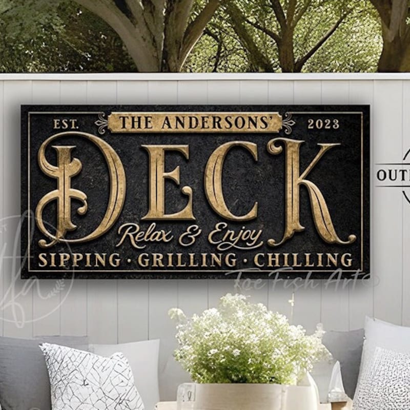 Deck Sign - Etsy