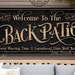 METAL SIGN Personalized Back Porch Sign Backyard Bar and Grill Pool ...