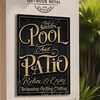 Personalized Back Patio Sign Backyard Bar and Grill Signs Pool & Patio Custom Name Modern ...