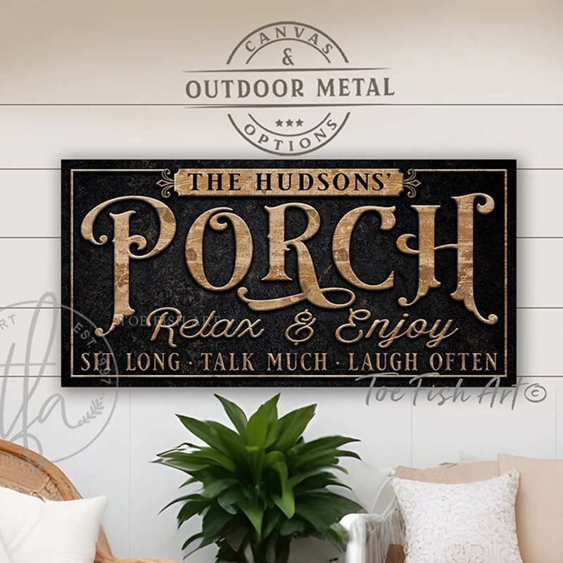 Custom Porch Sign - Etsy
