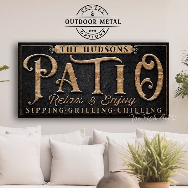 Personalized Patio Signs - Etsy